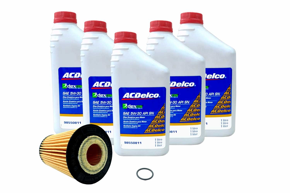 Kit Troca de Óleo 5w30 e Filtro de Óleo do Motor - Tracker 1.8 2014 a ...