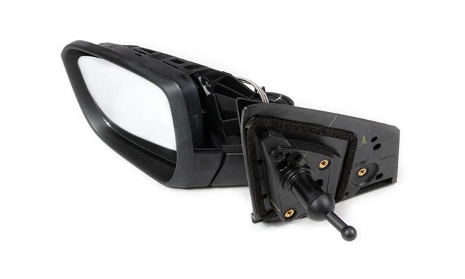 Espelho Retrovisor Esquerdo - Onix Plus / Novo Onix (Controle Manual / Sem Capa / Preto Fosco ...