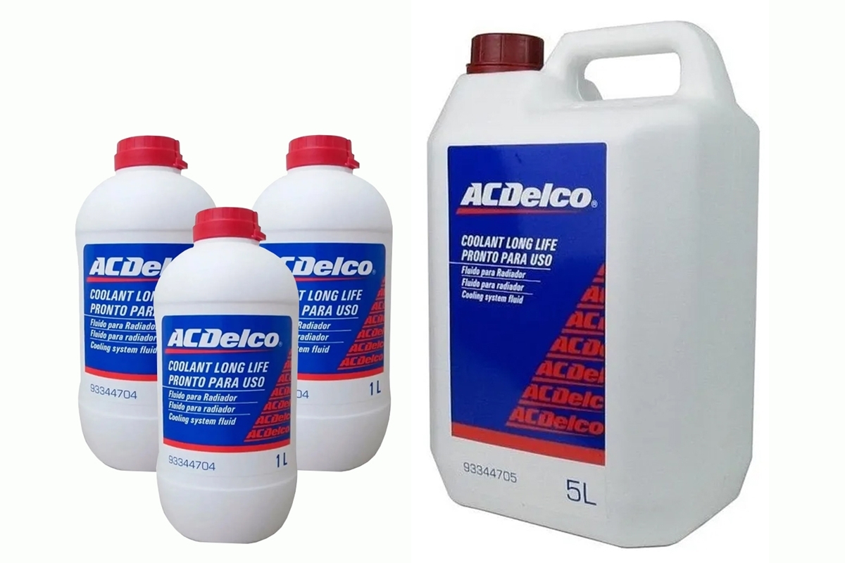 Kit 8 Litros Aditivo de Radiador Diluído Pronto para Uso ACDelco - Nova ...