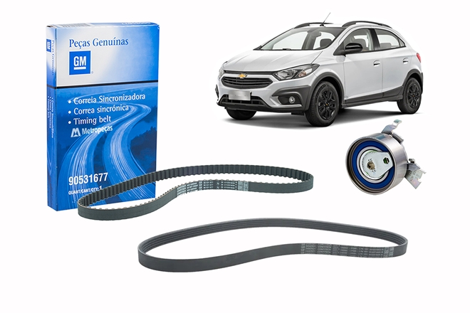 Kit Correia - Onix Activ 1.4 Flex 2017 a 2019 - do Alternador, Dentada ...